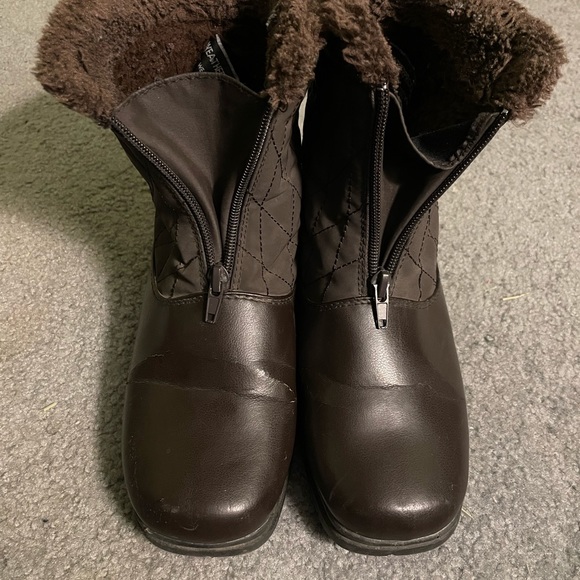 Weatherproof | Shoes | Weatherproof Brown Fur Boots | Poshmark